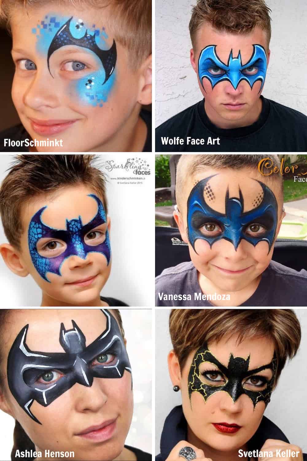 Face Paint Batman Logo Batman Face Paint By Funfacesballoon On
