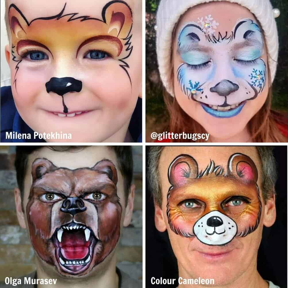 Easy Face Paint Animals Face Painting For Kids Party | Happier