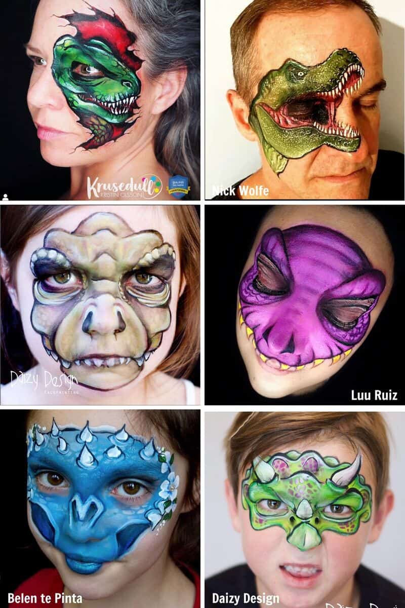 Animal Face Paint Download Colorful Animal Head Painting On Abstract