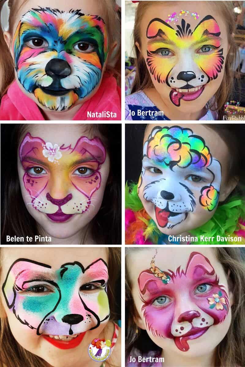Simple Dog Face Paint