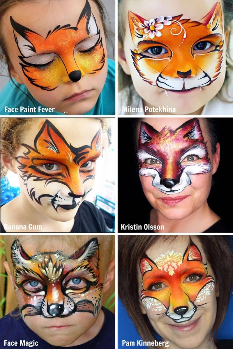 Fox Face Paint Ideas