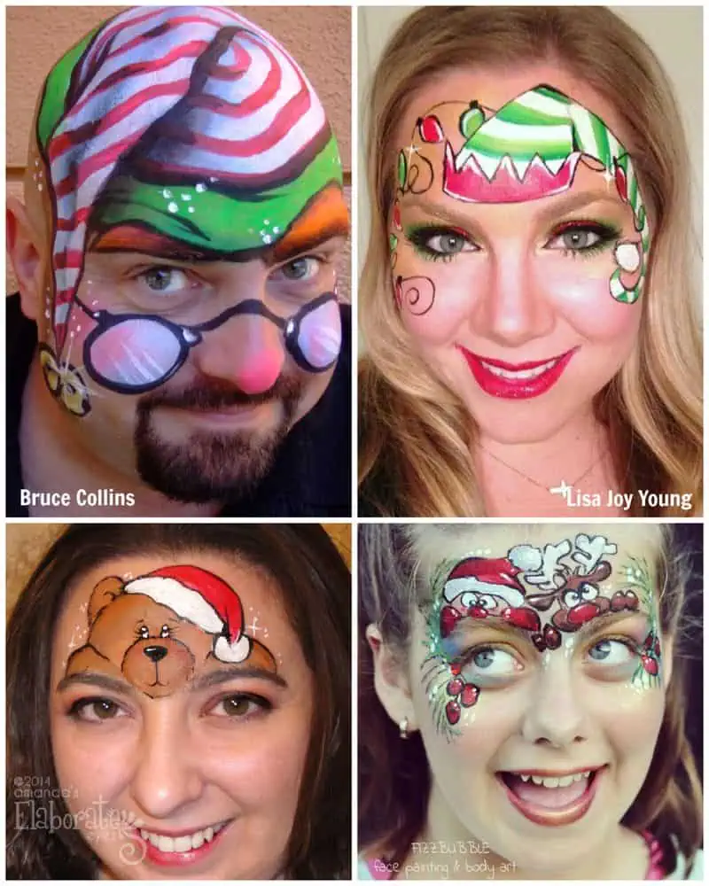 Easy Christmas Face Painting Ideas For Beginners - Infoupdate.org
