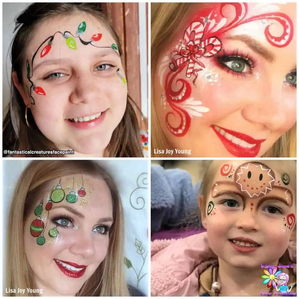 Easy Christmas Face Painting Ideas For Beginners - Infoupdate.org