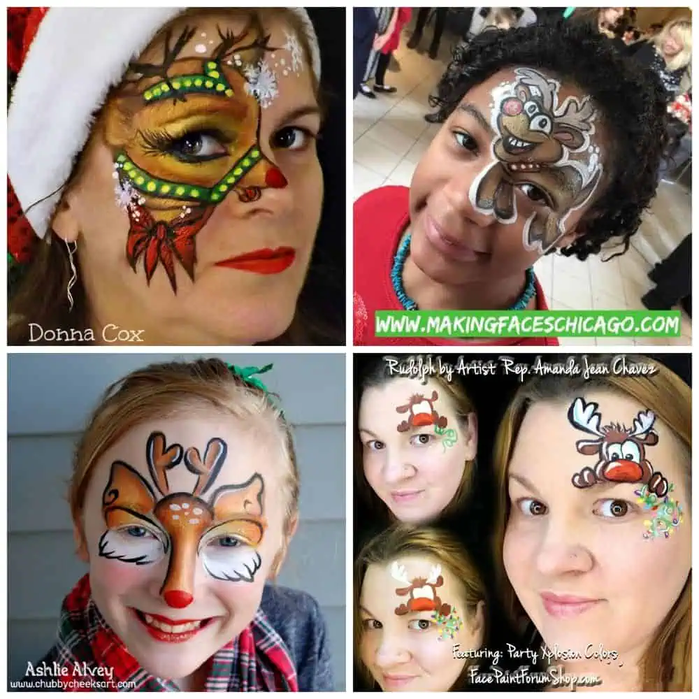 Easy Christmas Face Painting Ideas For Beginners - Infoupdate.org