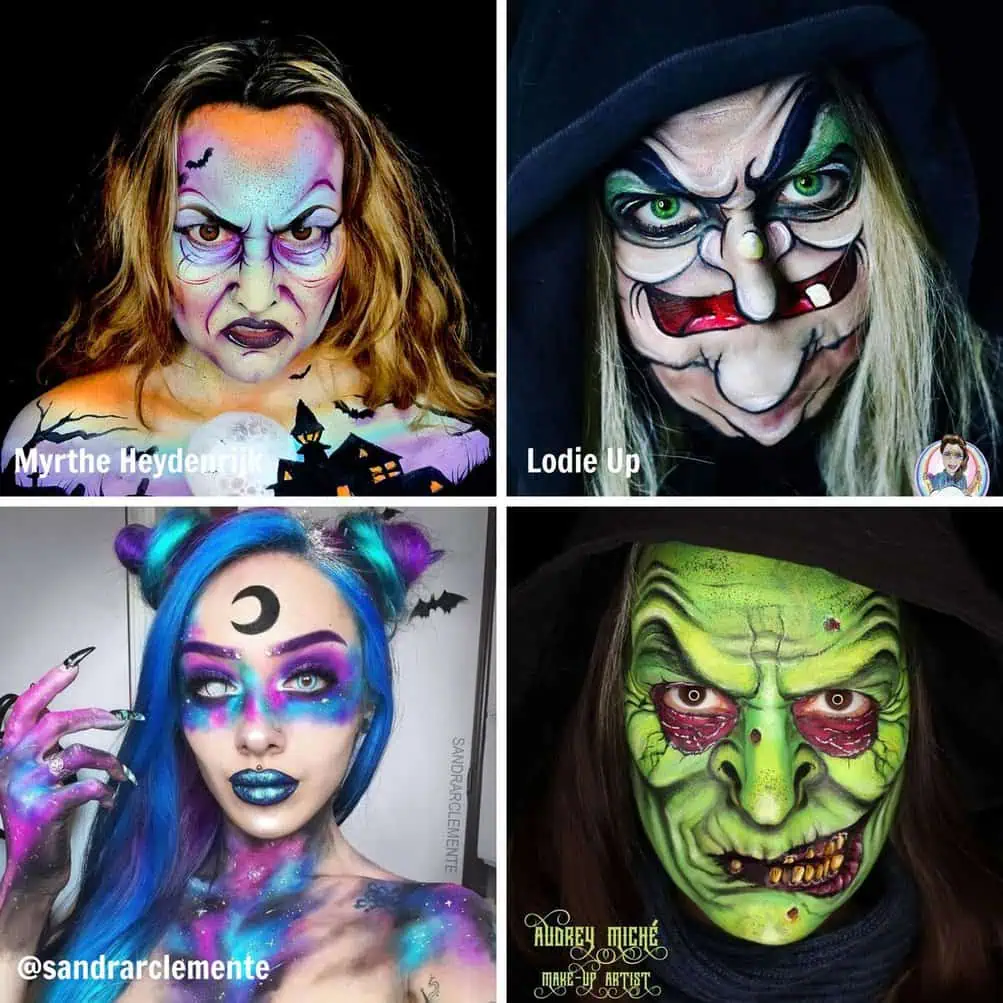 Witches Face Painting Ideas For Halloween Halloween Face Painting