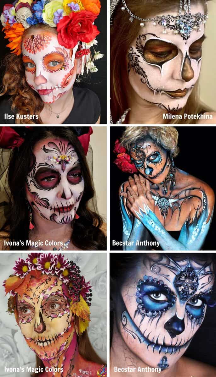 Simple Day Of The Dead Face Paint