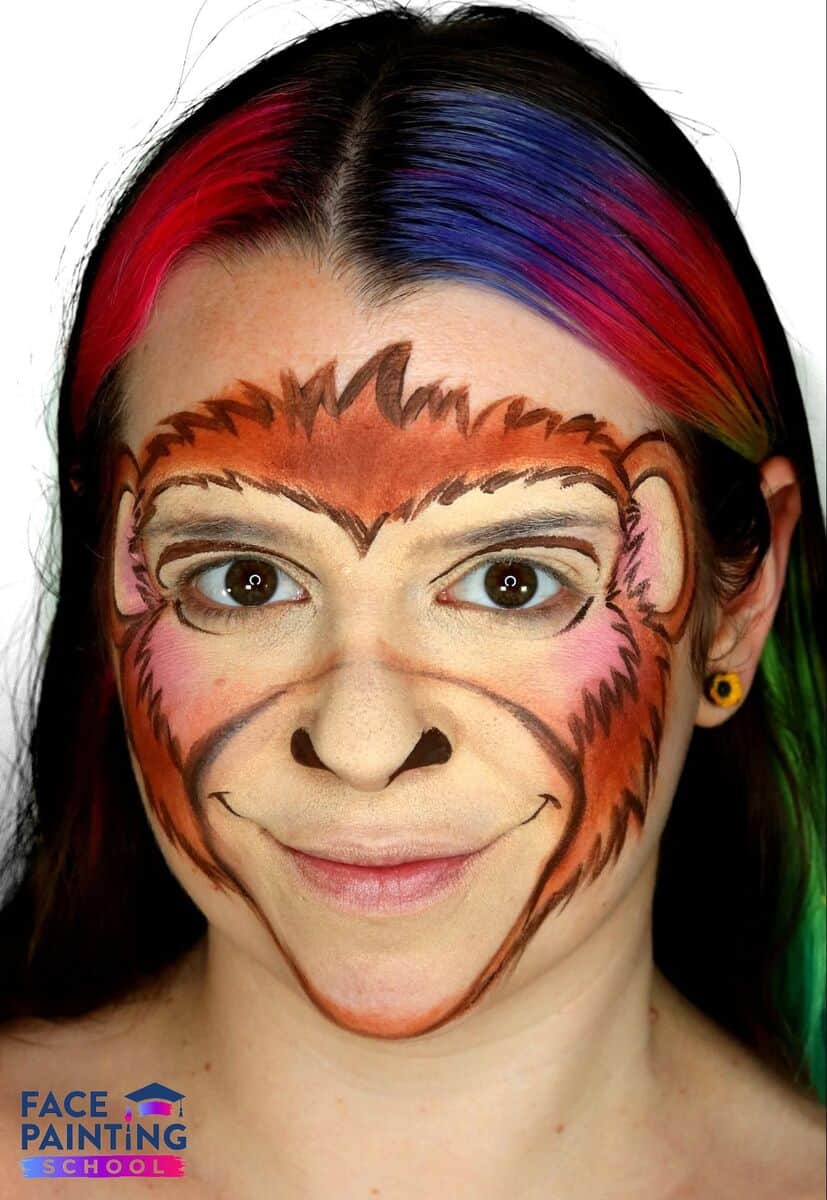 Monkey Face Painting Ideas