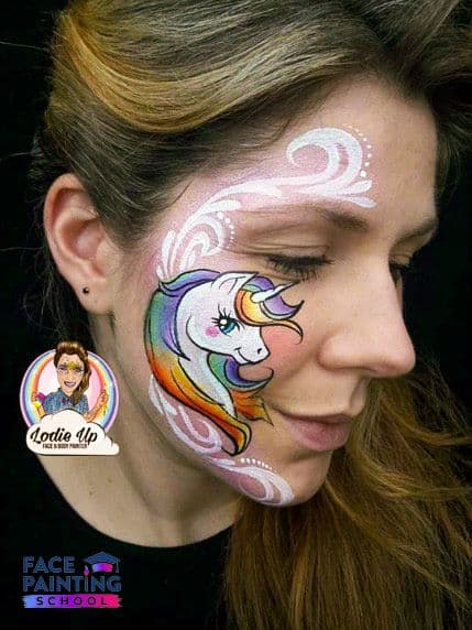 Easy Unicorn Face Paint
