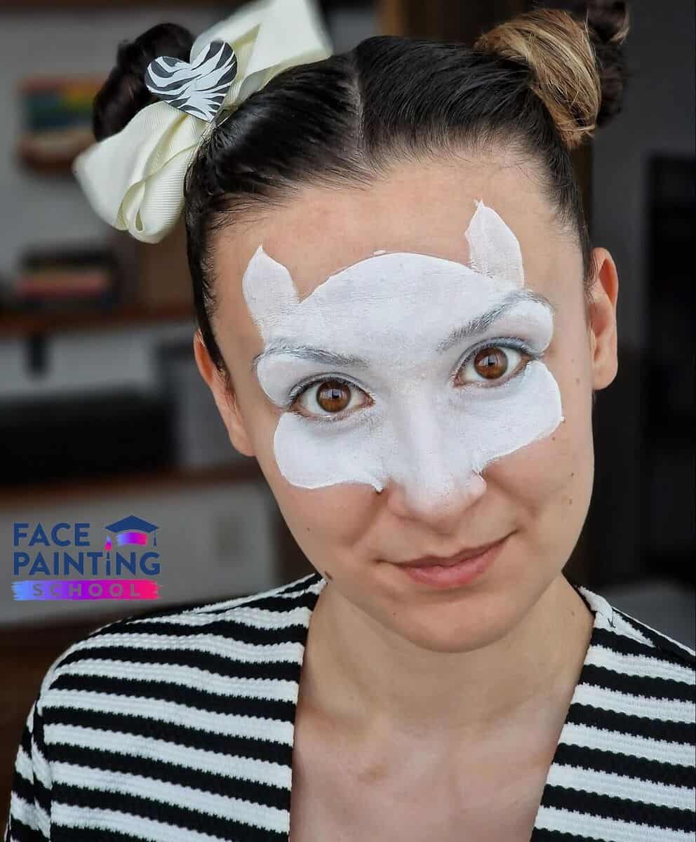 Zebra Eye Face Paint